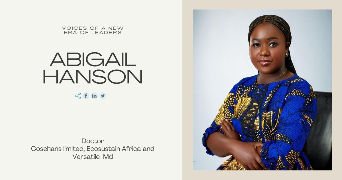 Abigail Hanson as a voice for a new era of leaders